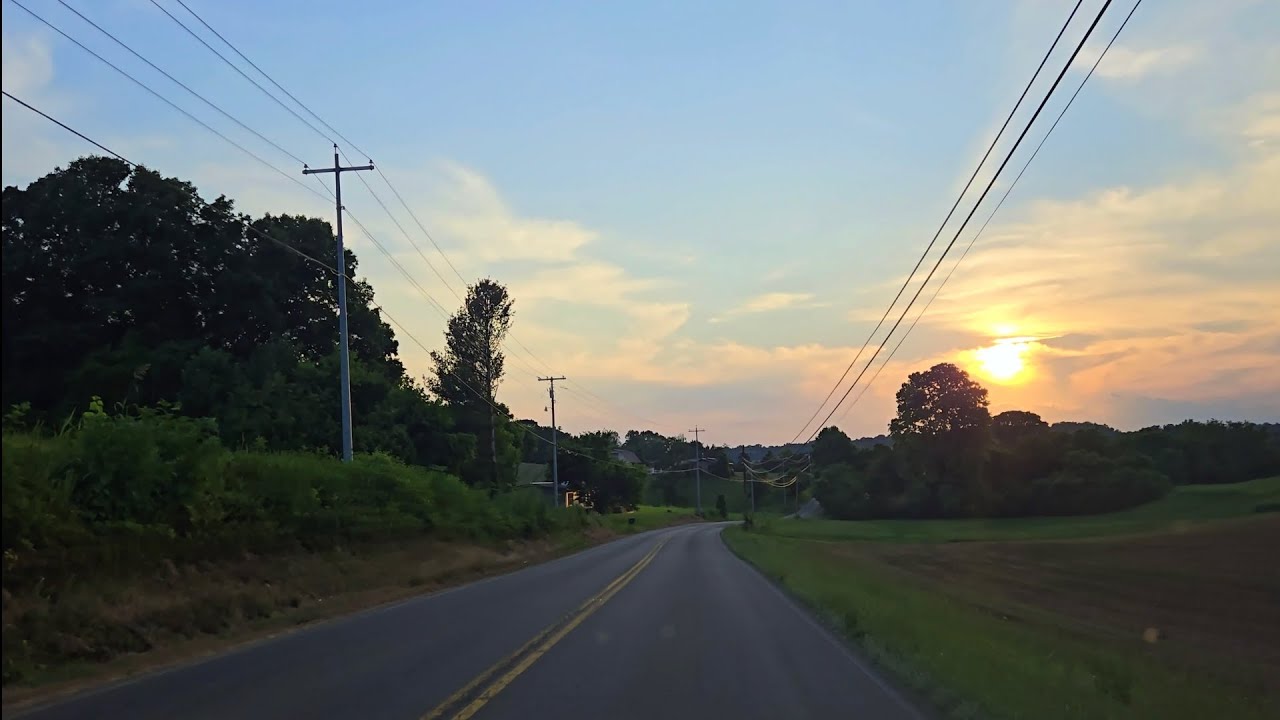 Driving TN Backroads during Golden Hour - YouTube