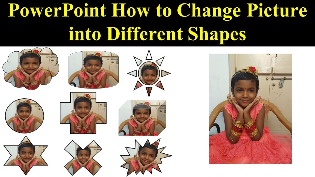 PowerPoint How to Change Picture into Different Shapes. | PowerPoint ...
