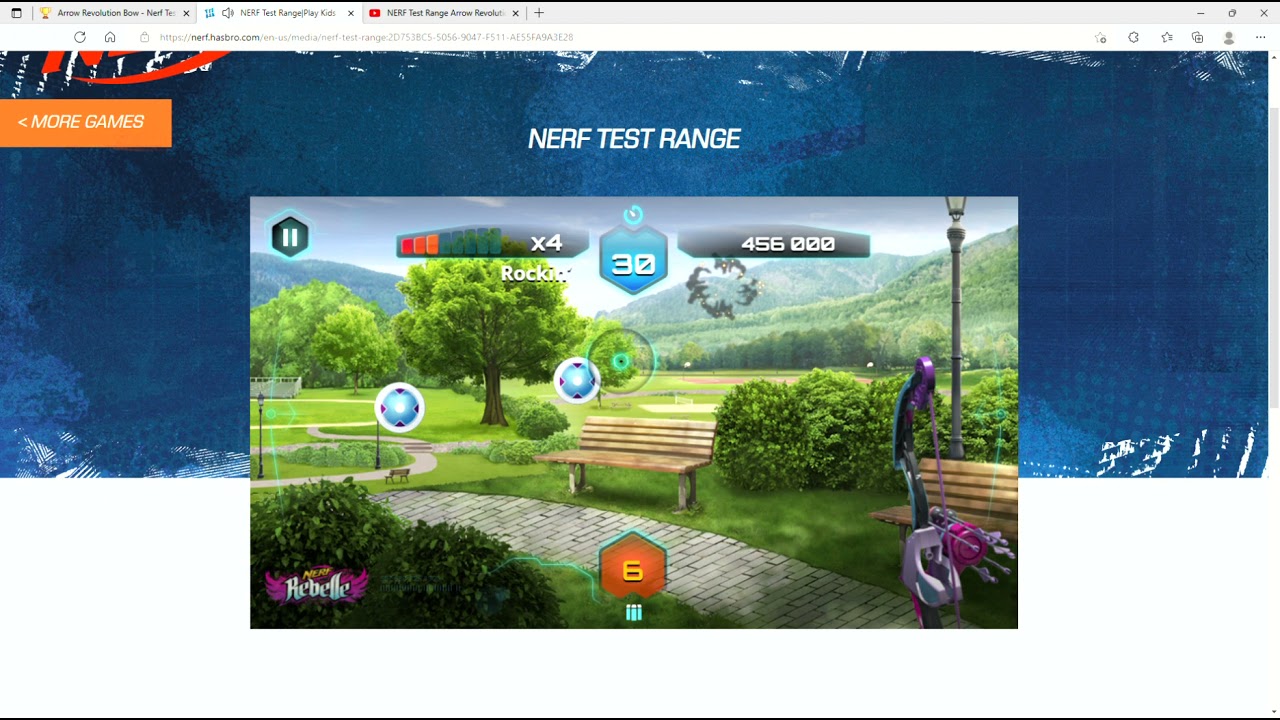 NERF Test Range Arrow Revolution Bow Power - YouTube