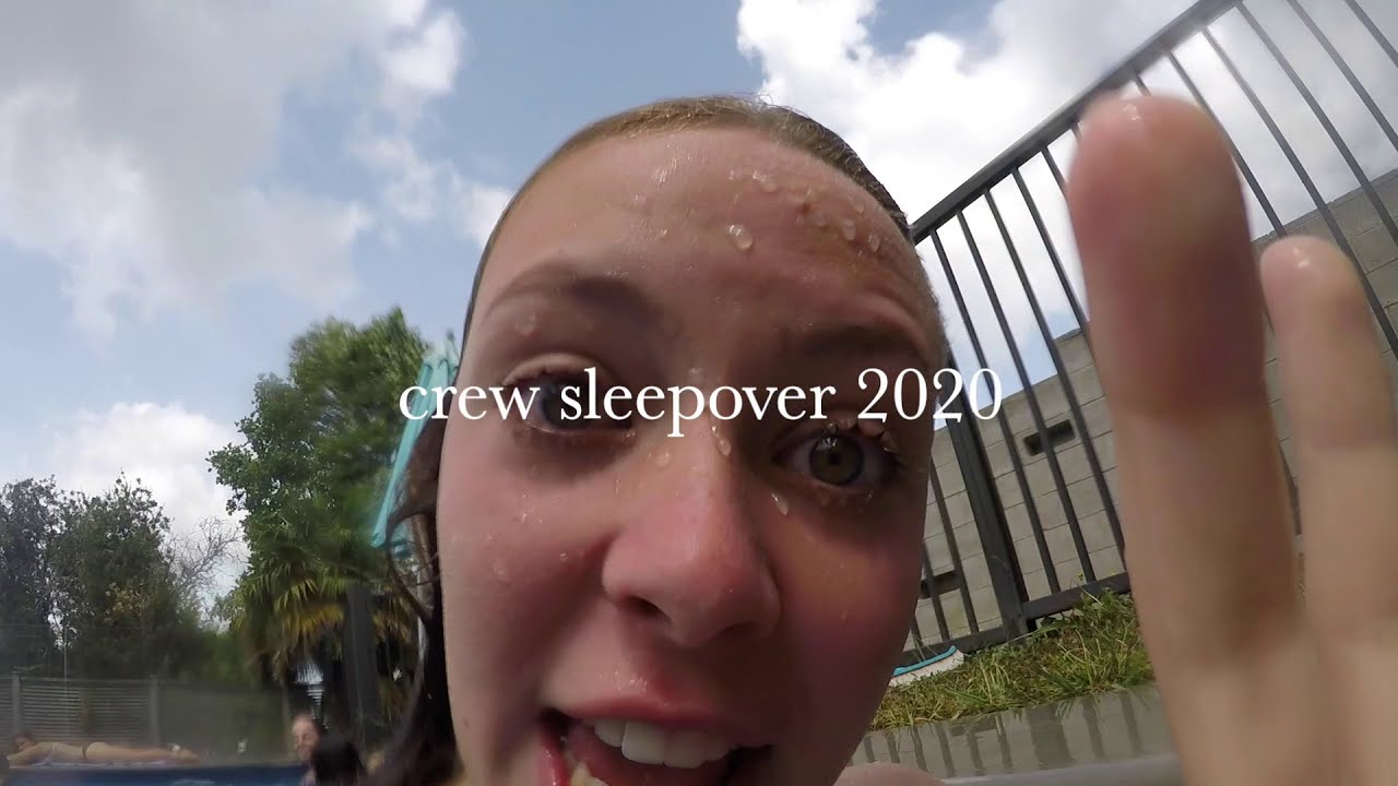 crew sleepover pool montage - YouTube