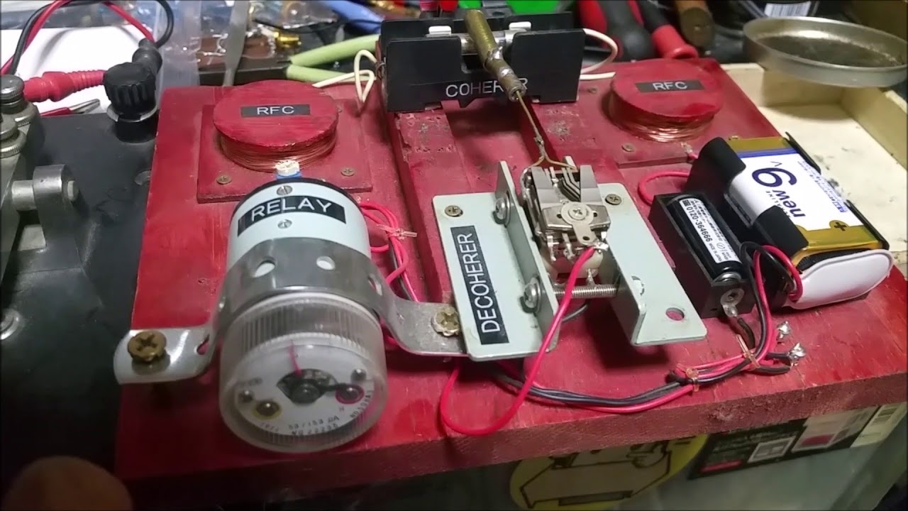 コヒーラー受信機 Marconi style COHERER receiver - YouTube