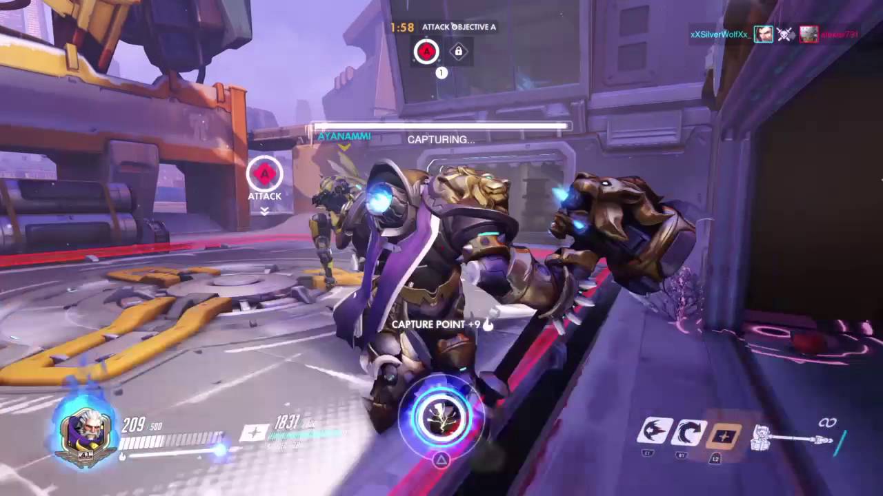 Overwatch Rank 300 Reinhardt gameplay 1 - YouTube