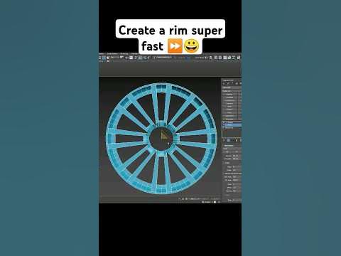 Create a rim by using boolean and array⏩ #rim3d #tutorial3d #boolean # ...