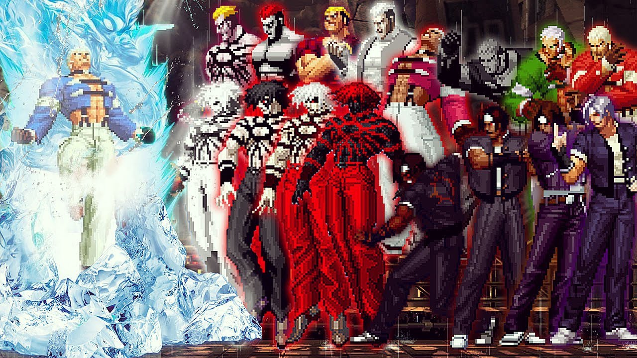 [KOF MUGEN] Frozen Yashiro Vs Kusanagi, Orochi, Yashiro, Yamazaki Team ...
