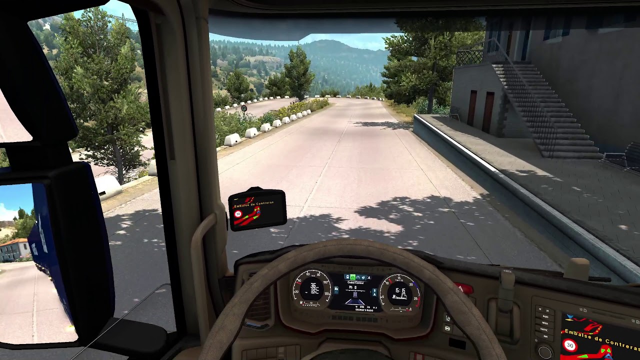 ETS2 VR - Mountain Drive In Scania S730 V8 Rigid, Dolly And Trailer ...