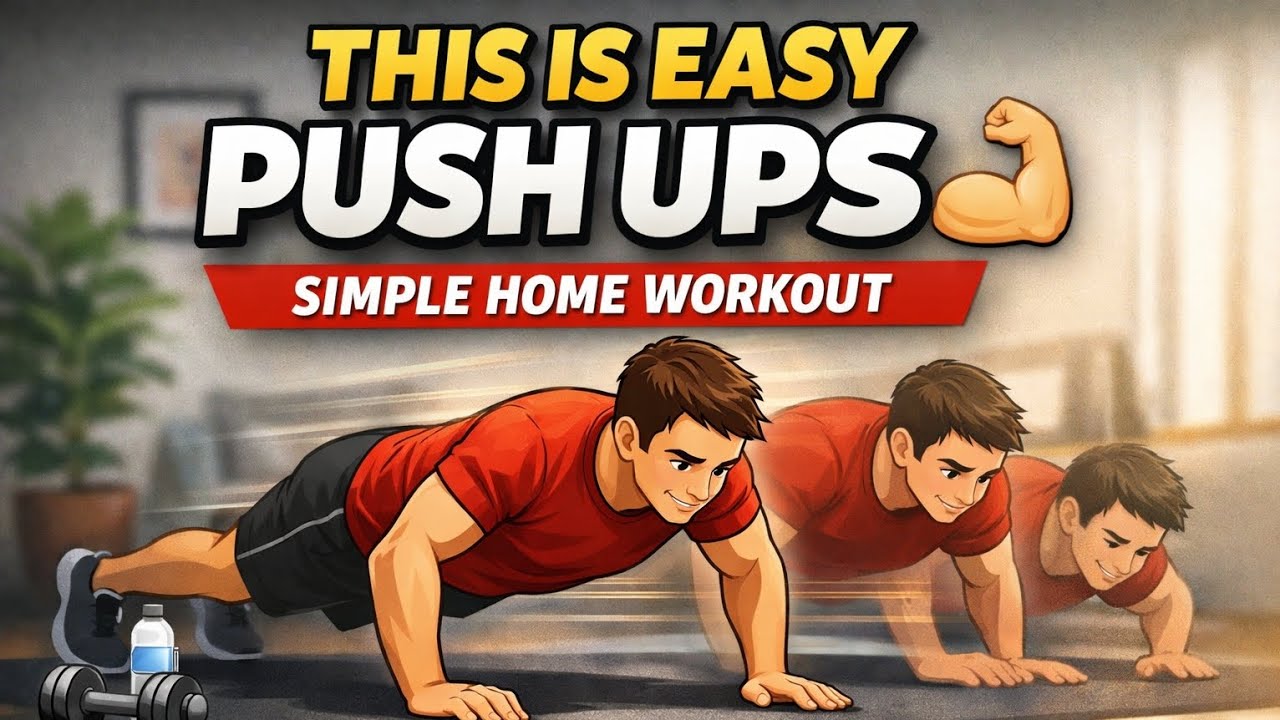 This is Easy Push Ups 💪 | Simple Home Workout - YouTube