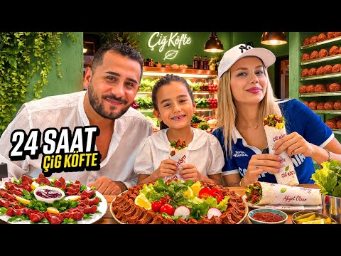 BİR GÜN BOYUNCA ÇİĞ KÖFTE YEDİK ! SIRA GECESİ YAPTIK !? | Gamze Karta Öykü Karta