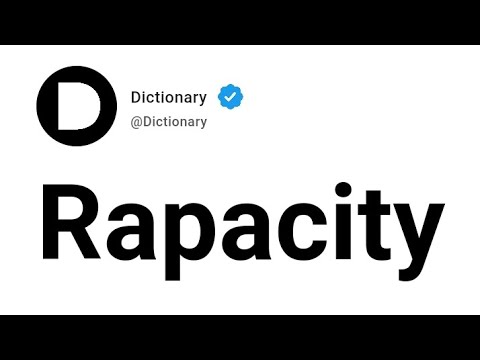 Rapacity Meaning In English - YouTube