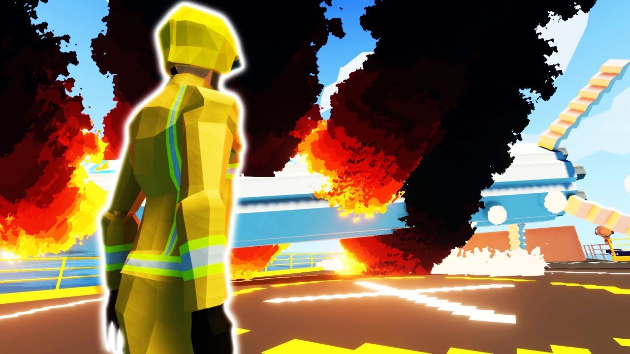Fire Fighting Against a BURNING SPACE ROCKET in Stormworks! (Stormworks ...