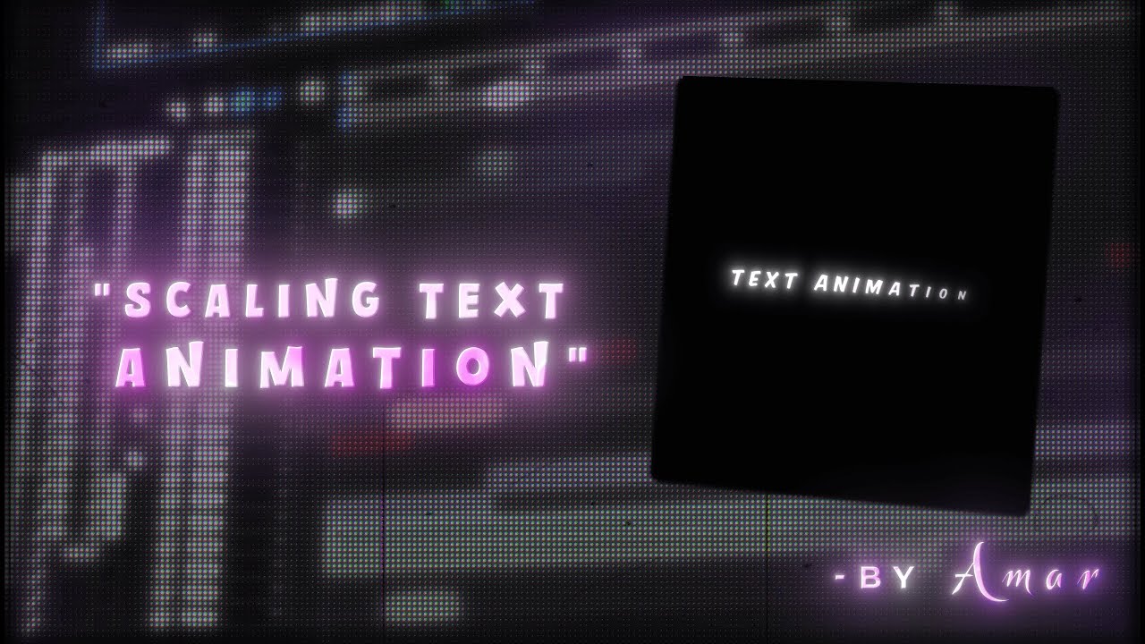 How to Make Trending Smooth Scaling Text Animation in After Effects ...