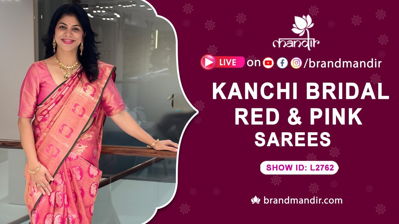 Kanchi Bridal Red & Pink Sarees Collection | WhatsApp Number 733 733 ...