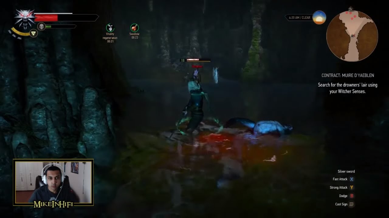The Witcher 3 - 176 - Drowner's Lair - YouTube