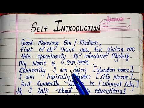 Self introduction || How to introduce yourself in Interview || self ...