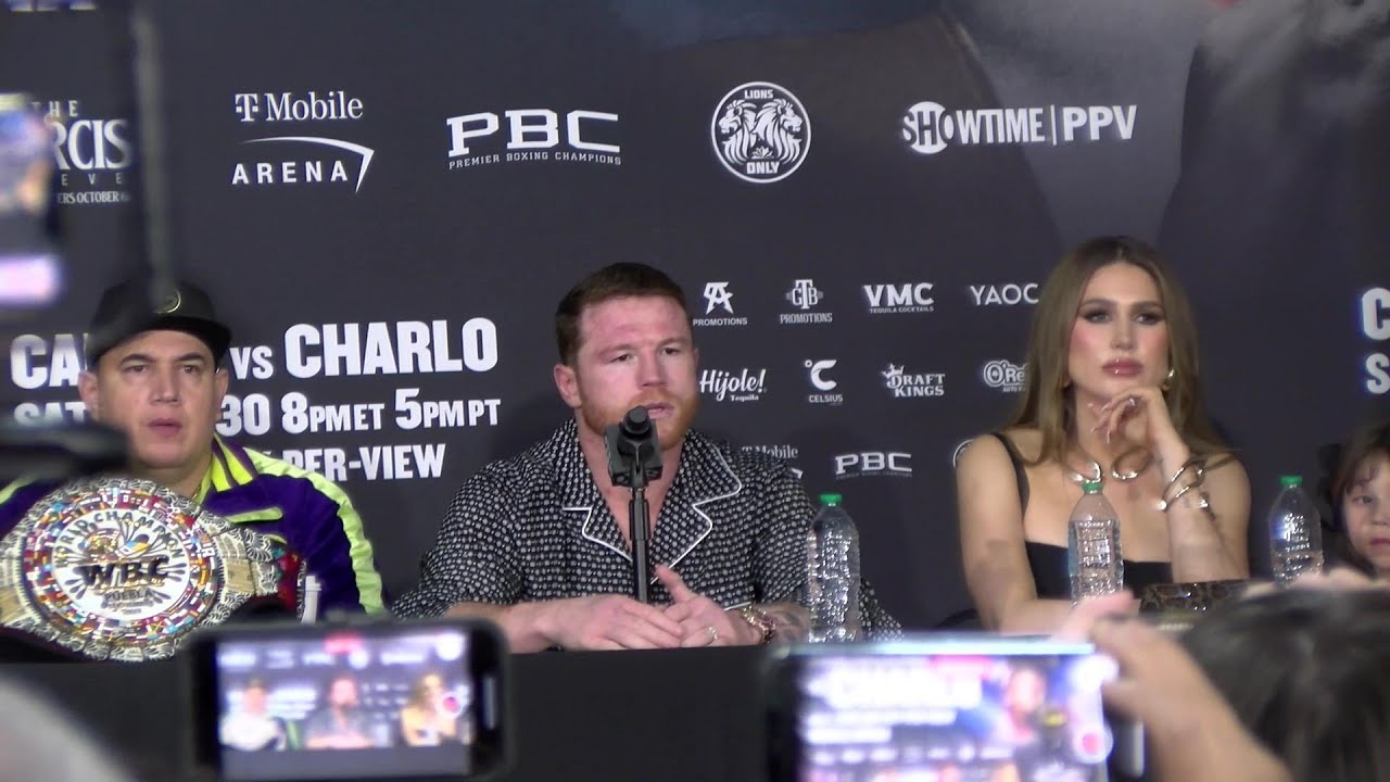 Canelo Alvarez post fight press conference after one sided victory over ...