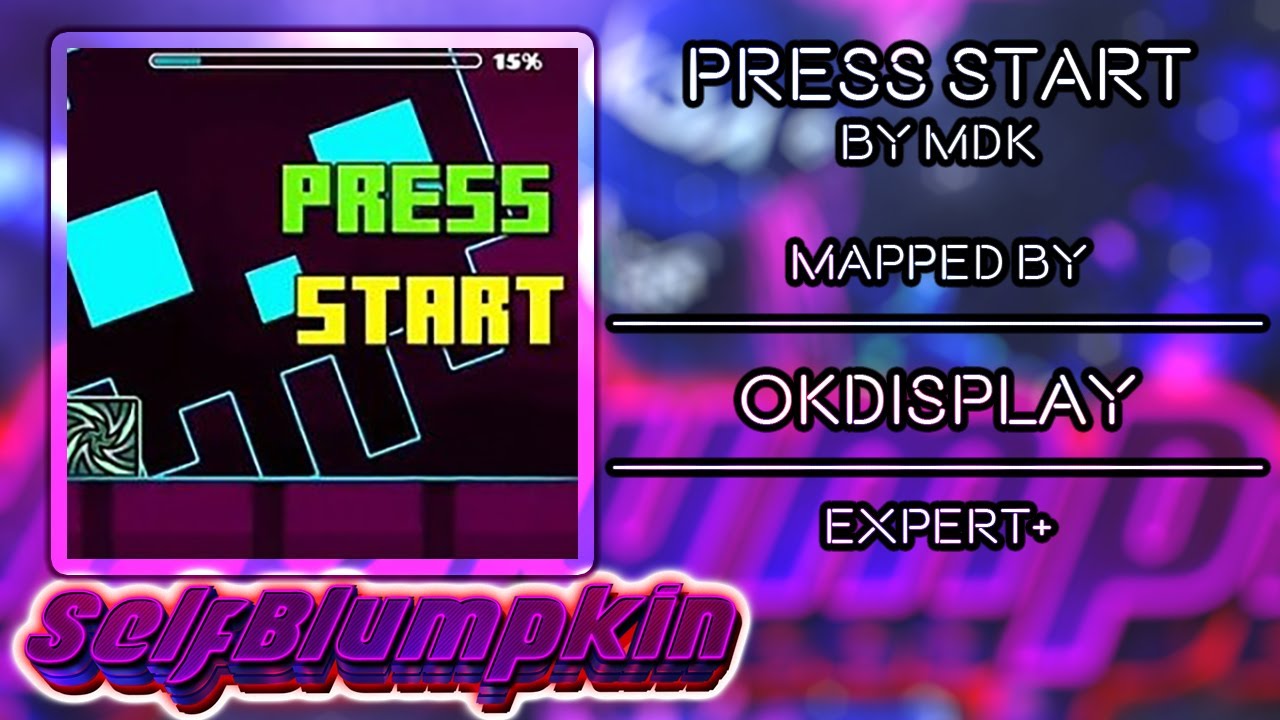 Beat Saber - Press Start - MDK - Mapped By OkDisplay - YouTube