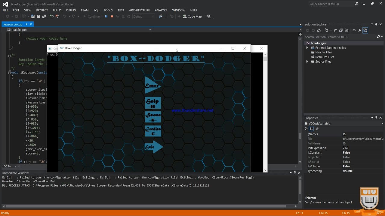 BOX DODGER - iGraphics 2D Game Development Project - YouTube