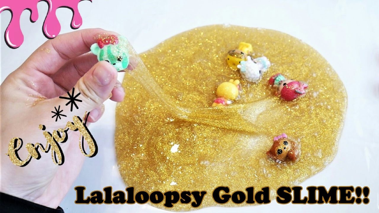 DIY Lalaloopsy Golden Slime - YouTube