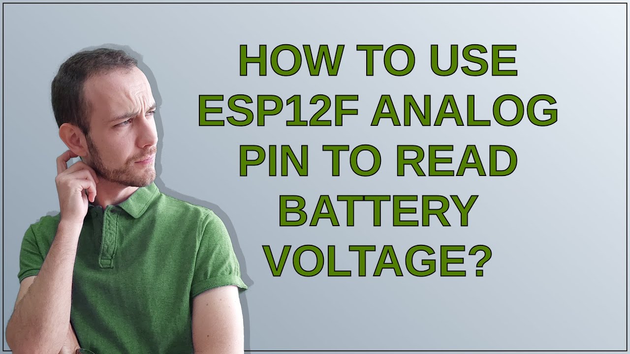 Arduino How To Use Esp12f Analog Pin To Read Battery Voltage Youtube