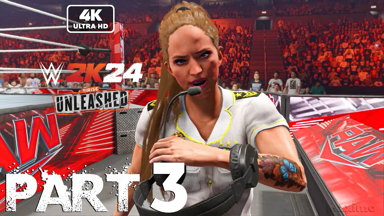 WWE 2K24 MyRise UNLEASHED Gameplay Walkthrough Part 3 FULL GAME [4K 60FPS PC] - No Commentary ...