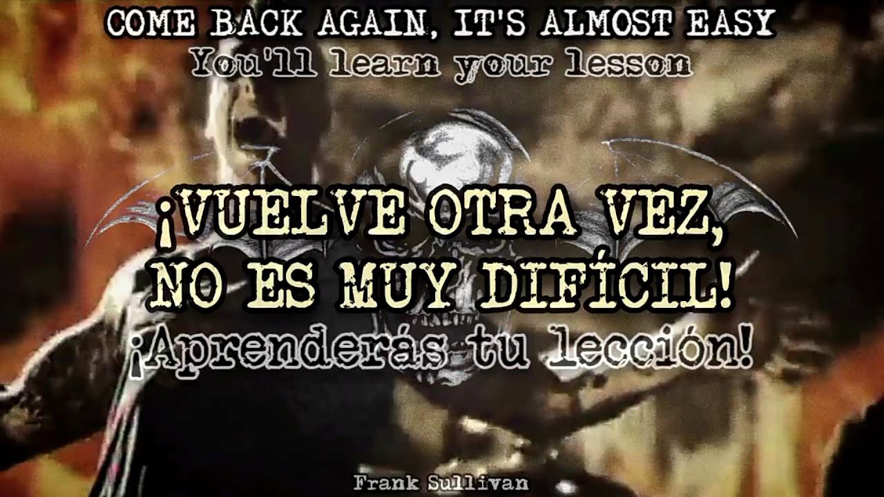 Almost Easy [Subs. Eng/Esp] - Avenged Sevenfold [Lyric Video/Letra] HD ...