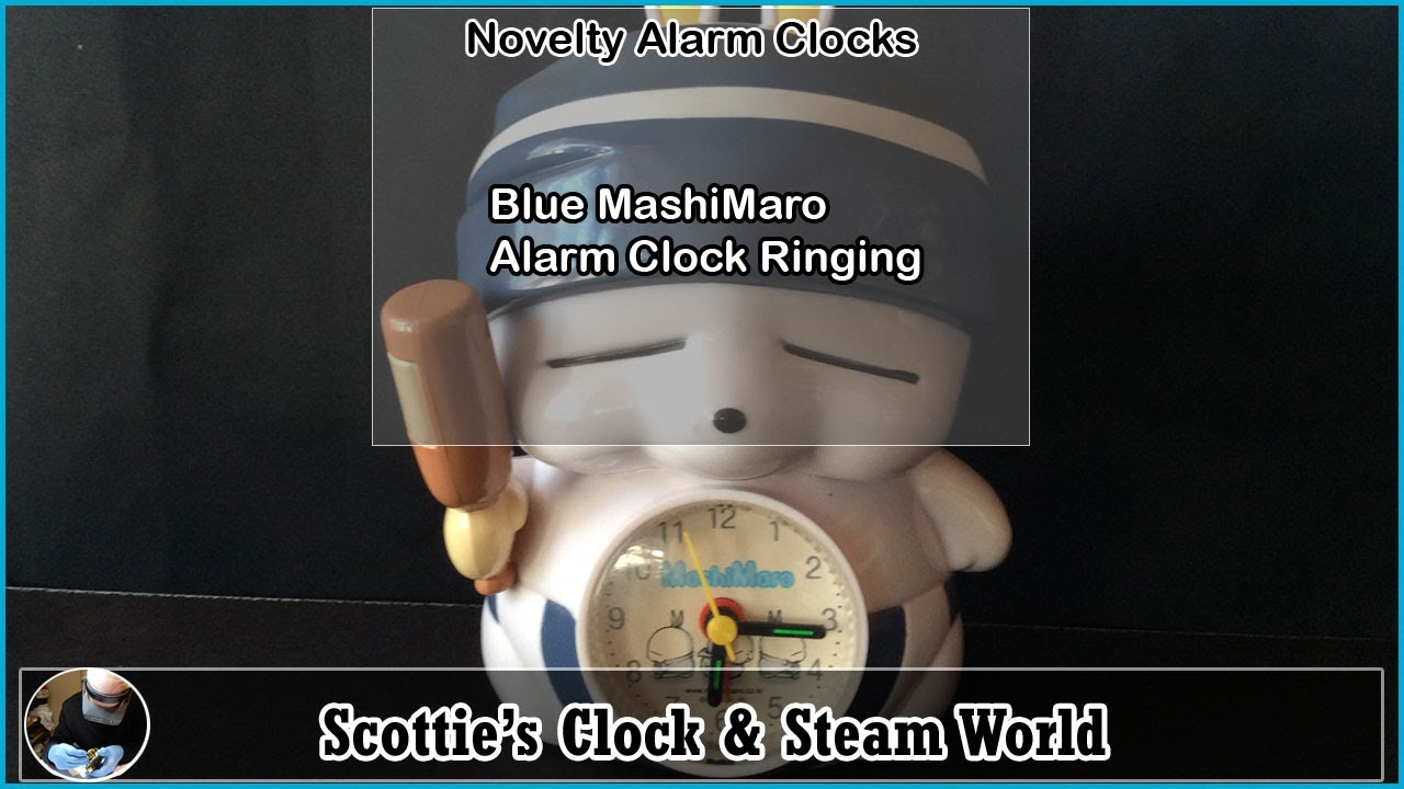 Korean MashiMaro alarm clock ringing #ScottiesClockWorld - YouTube