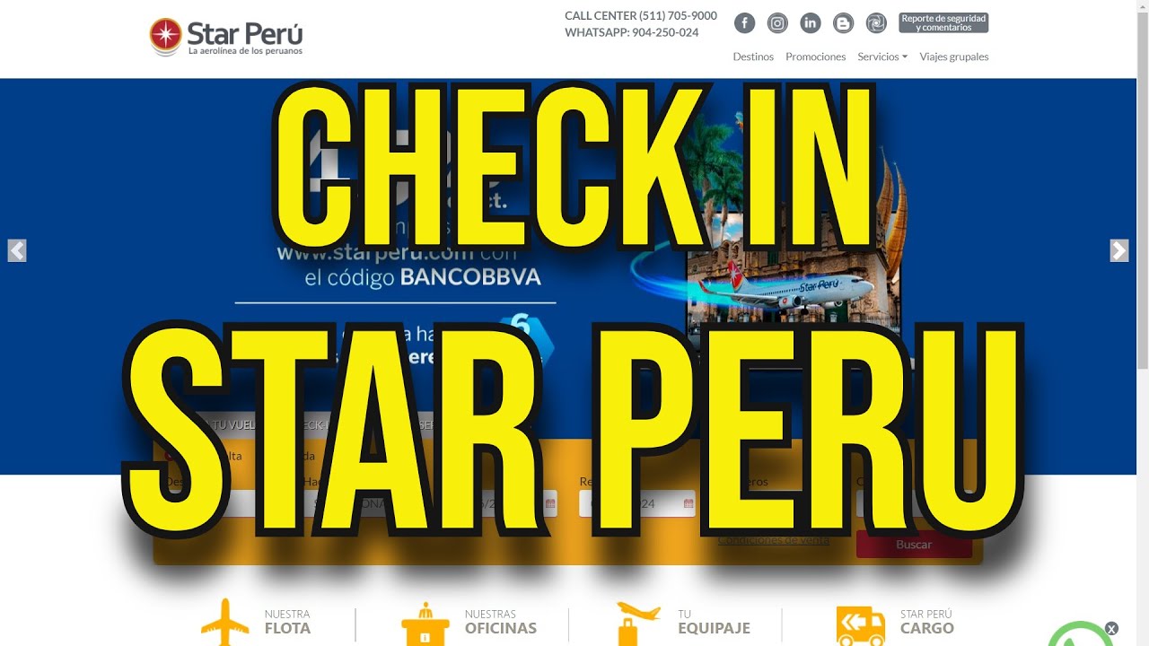 Como hacer el Check In en Star Peru - YouTube