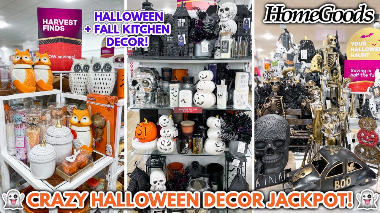 Halloween Decor Hunting *JACKPOT* at HomeGoods 🎃 | Halloween Ideas ...