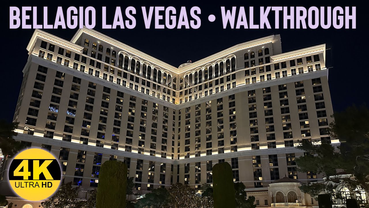 Bellagio Walkthrough 2023 - Busy Saturday Night In 4K - YouTube