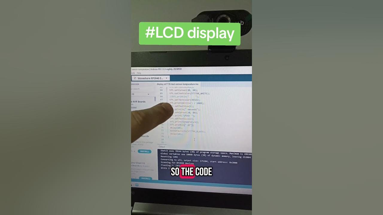 A neat little #LCD display with #raspberrypi RP2040 #arduino - YouTube
