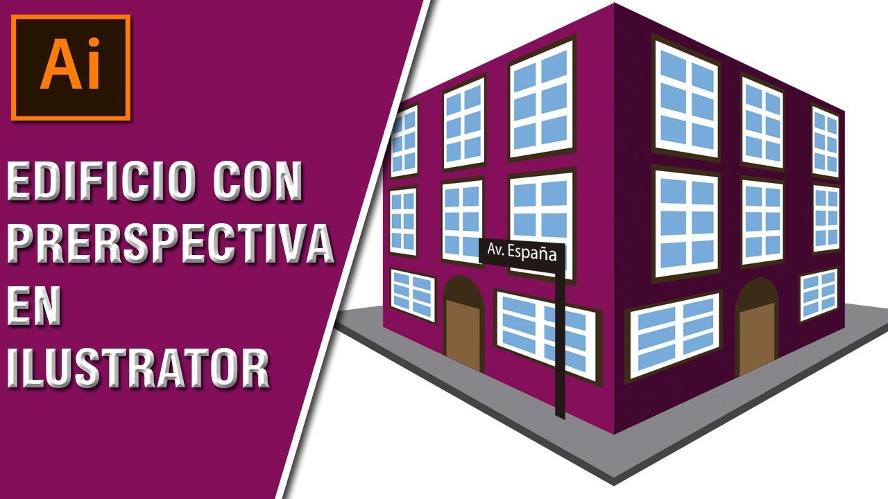 Como Hacer un Edificio en PERSPECTIVA con || ADOBE ILLUSTRATOR ||2021 - YouTube