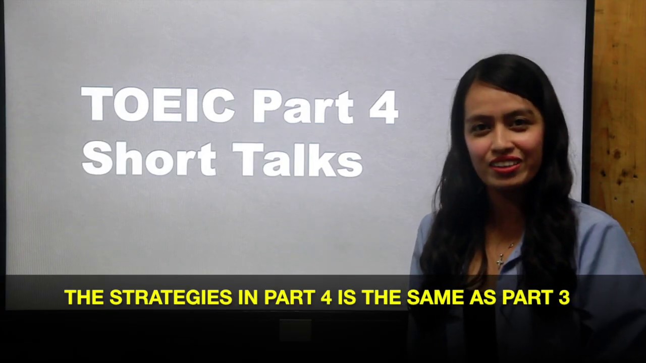 First Choice English Academy | TOEIC PART 4 Strategies - YouTube