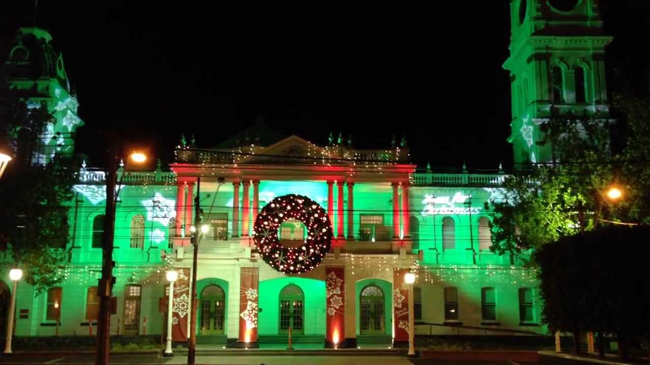 Christmas Lights @ Malvern Town Hall, Melbourne - YouTube