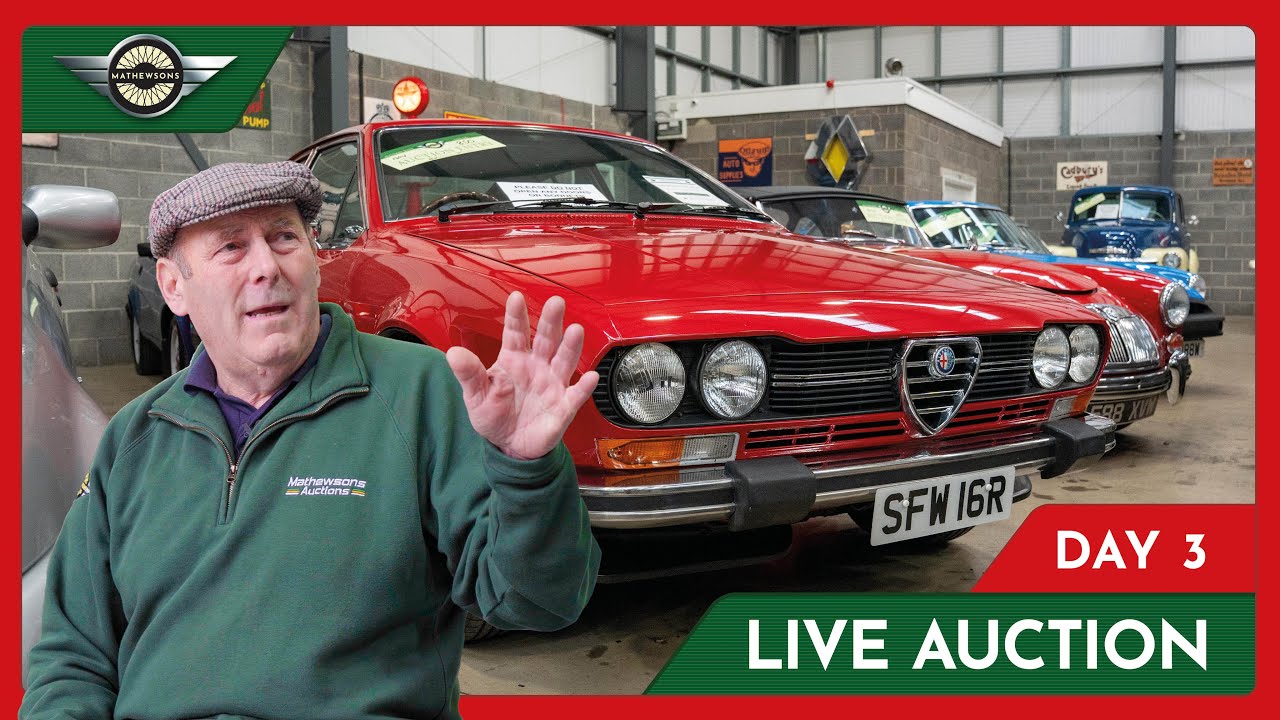 Mathewsons Classic Cars LIVE Auction - November Day 2 - YouTube