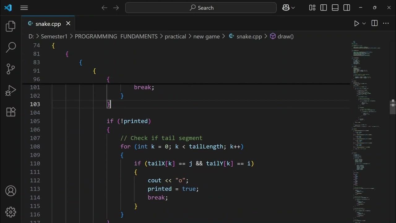 How to build Snake Game In C++ - YouTube