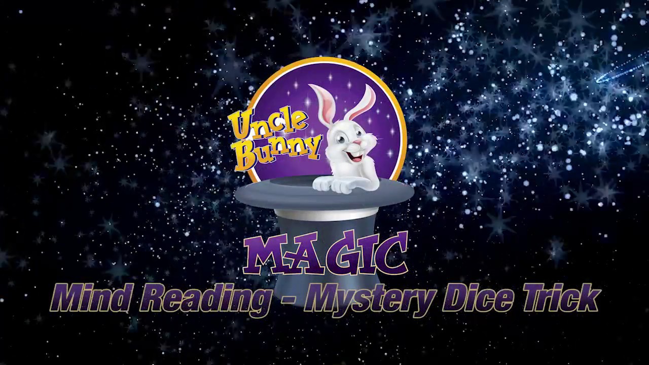 Kids Magic Set - Mind Reading Mystery Dice Trick Uncle Bunny Magic Kit ...