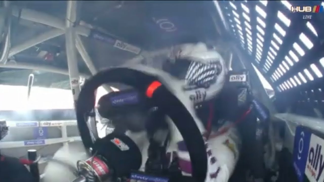 Alex Bowman INJURY CRASH in SLO-MO - YouTube