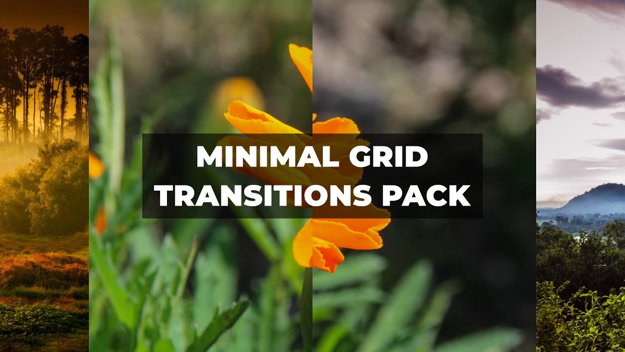 Minimal Grid Transitions After Effects Template - YouTube