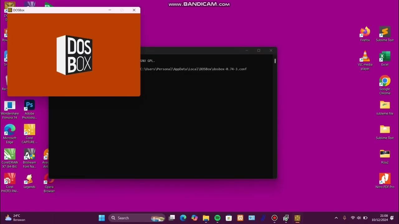 Tutorial menginstall Dosbox dan TASM - YouTube
