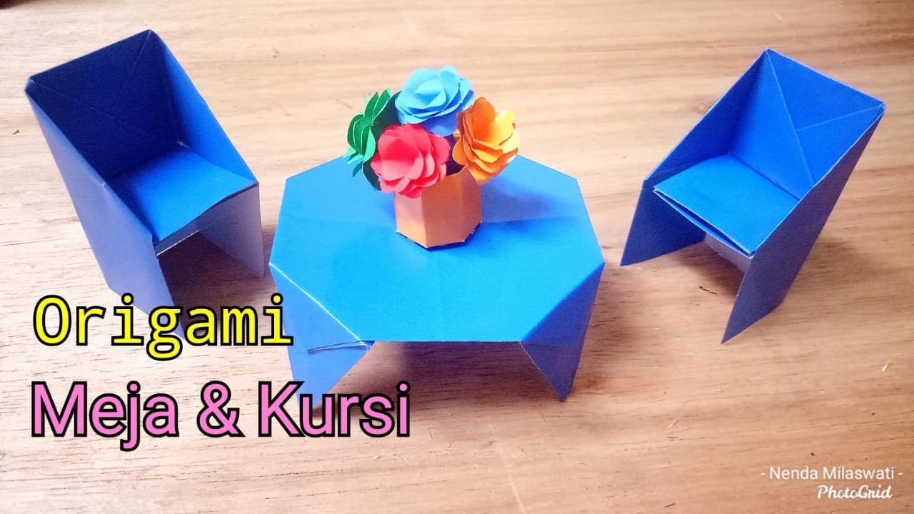 membuat meja kertas lipat - Sean Bond