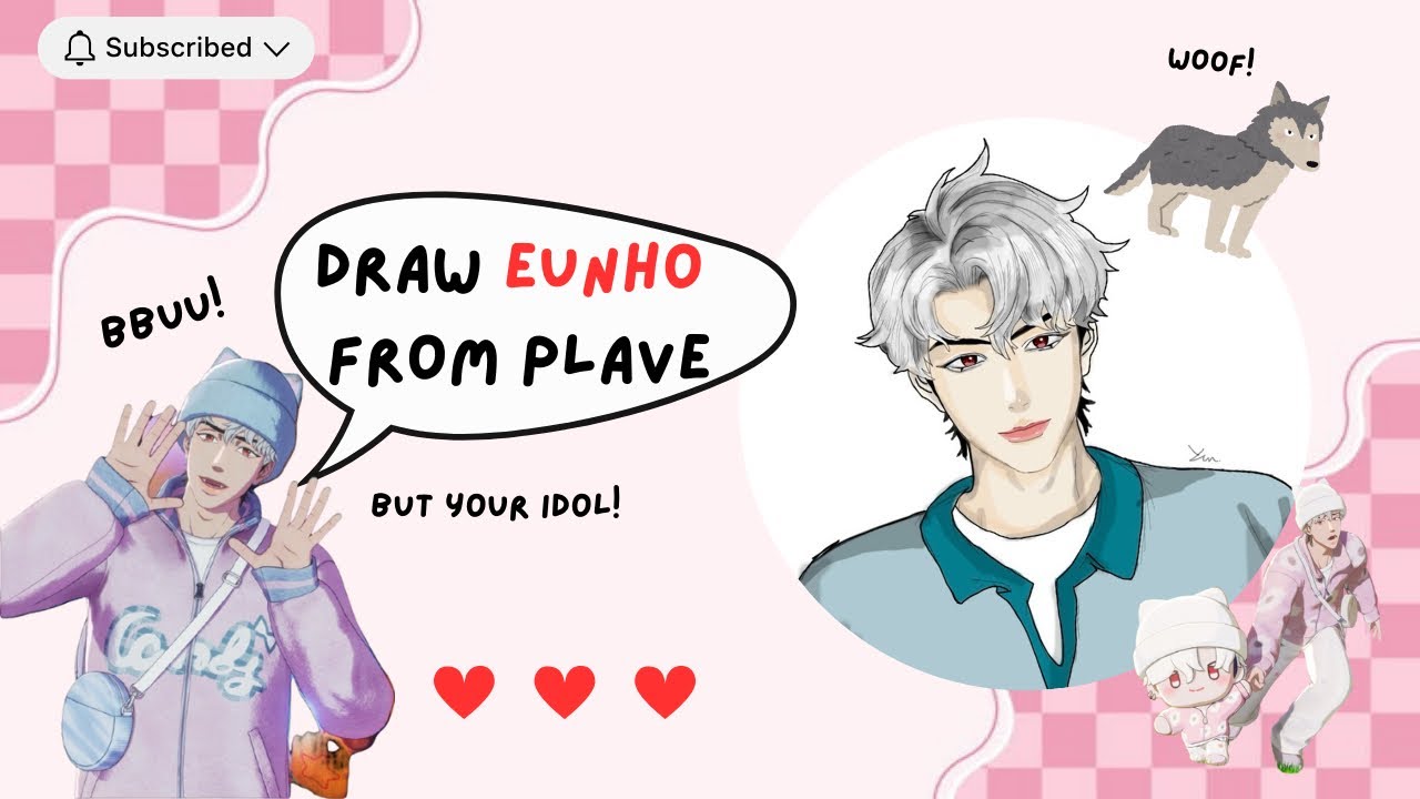 Plli Art (플리 아트) Draw Eunho from Plave for the very FIRST TIME! 처음으로 ...