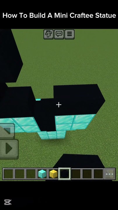How To Build A Mini Craftee Statue 💎 🔱 #minecraft #shorts #craftee # ...
