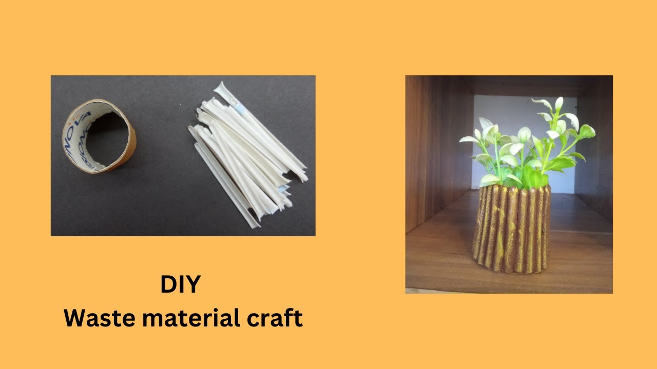 DIY waste material craft / how to make best out of waste crafting ...