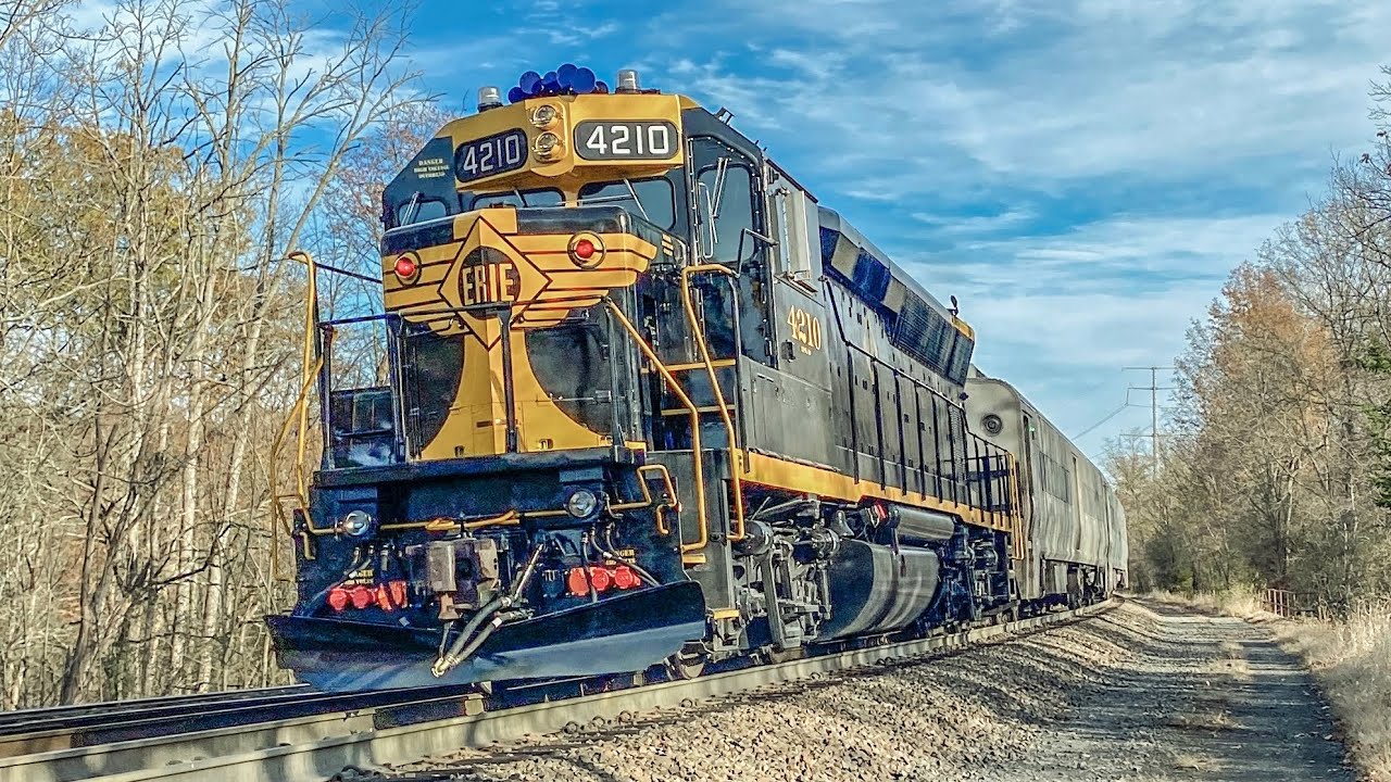 NJTR 4210 Erie RR Heritage Maiden Trip - YouTube