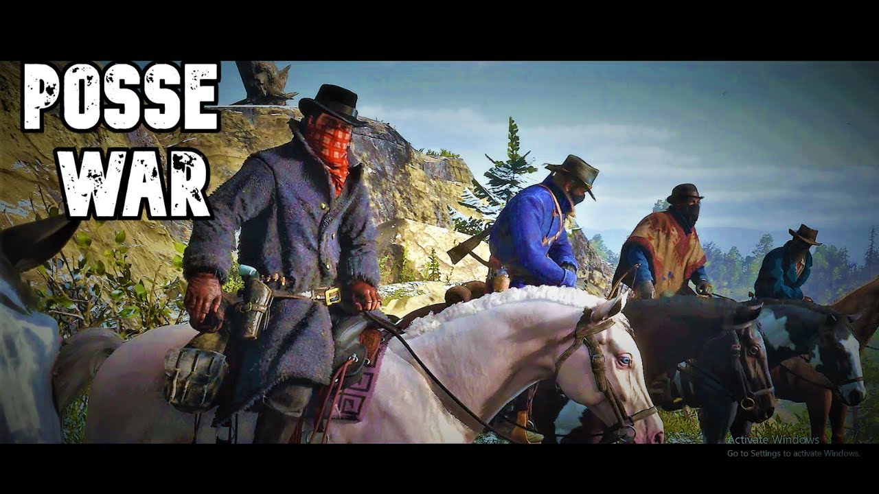 Red Dead Redemption 2 Online POSSE WAR! - YouTube