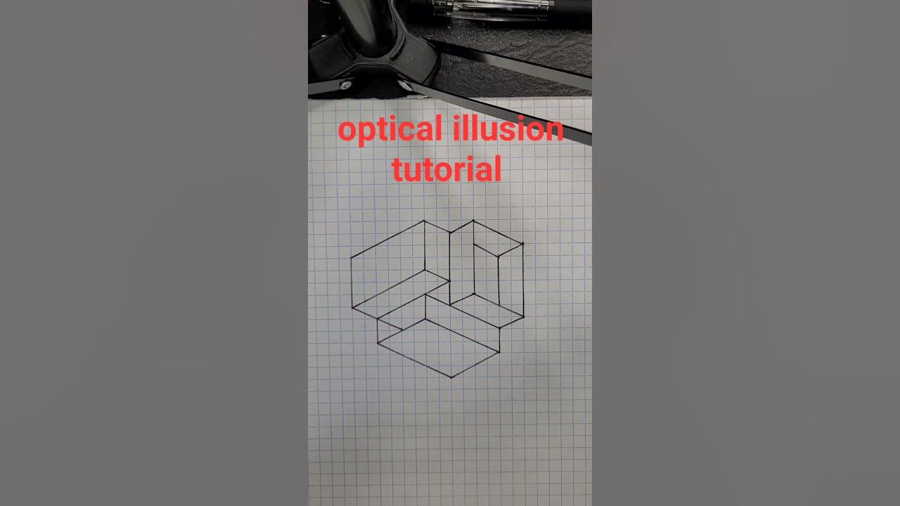 🤗 Optical illusion tutorial 🤗 #3dart #youtubeshorts #art #3dillusion # ...