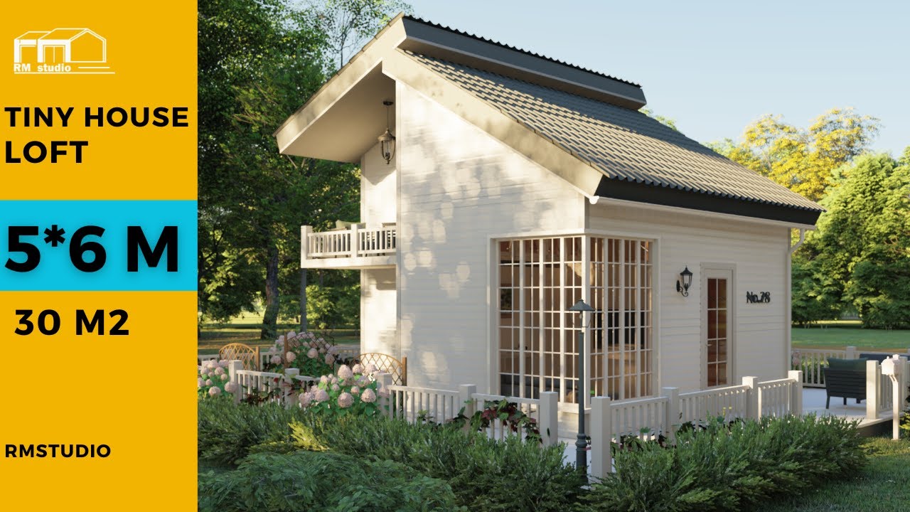 Tiny House Design Idea 5x6 Meters , loft design - YouTube