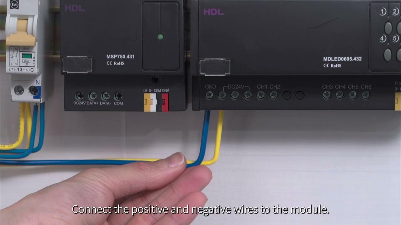 HDL Buspro Wiring of LED Dimming Actuator - YouTube