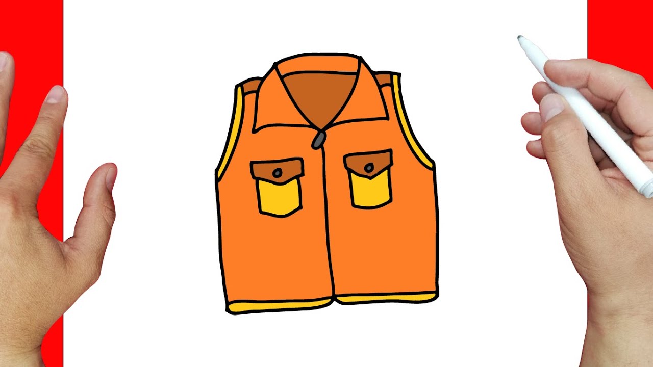 Cómo dibujar un Chaleco paso a paso | Dibujos fáciles - YouTube