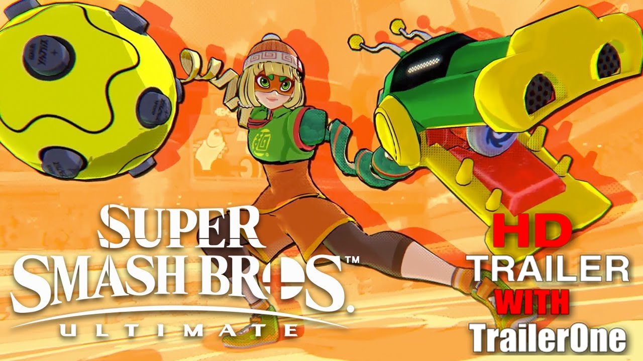 Super Smash Bros. Ultimate - MinMin ARMS DLC Fighter Reveal Trailer ...
