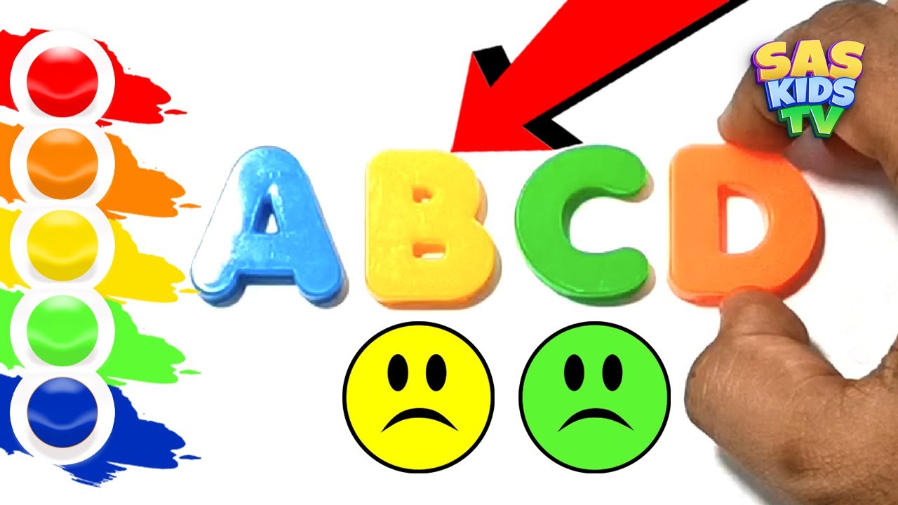 Kids Learn ABC Alphabets water color abcd coco nursery abc songs | 123 ...